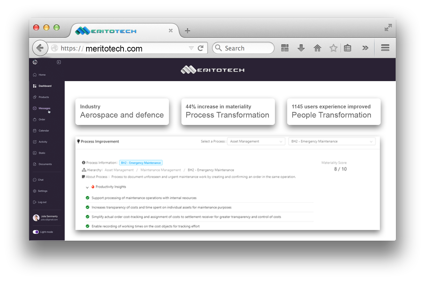 Transformation Insights – SAP Cloud Solutions | Meritoech